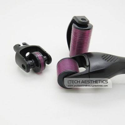 Titanium / Stainless Steel 3 In 1 Derma Roller with 180 / 600 / 1200 Micro Needle