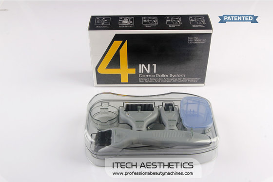 4 In 1 Micro Needle Derma Roller 300 / 720 / 1200 Needles For Anti Wrinkle