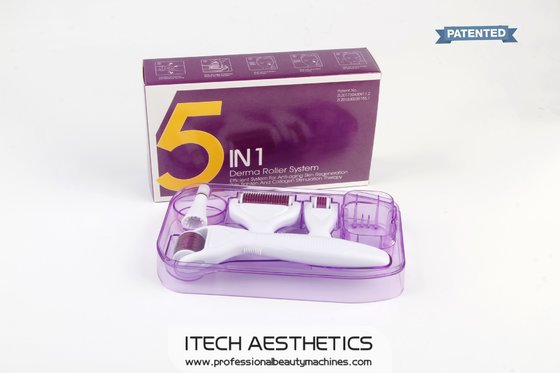 5 In 1 Dermaroller Fractional Needle Therapy System For Stretch Marks / Hair Loss