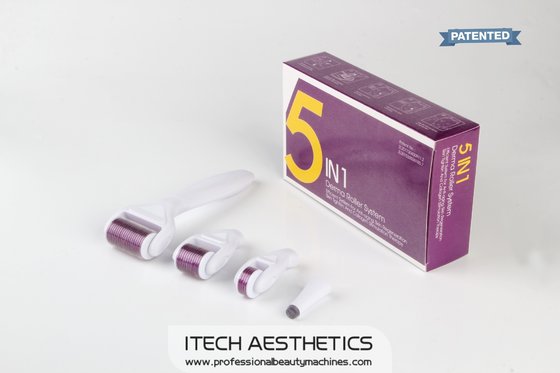 5 In 1 Dermaroller Fractional Needle Therapy System For Stretch Marks / Hair Loss