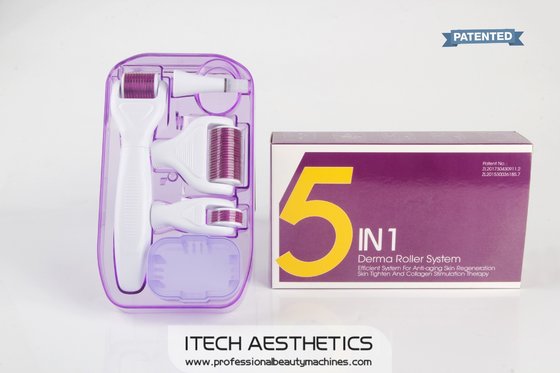 5 In 1 Dermaroller Fractional Needle Therapy System For Stretch Marks / Hair Loss