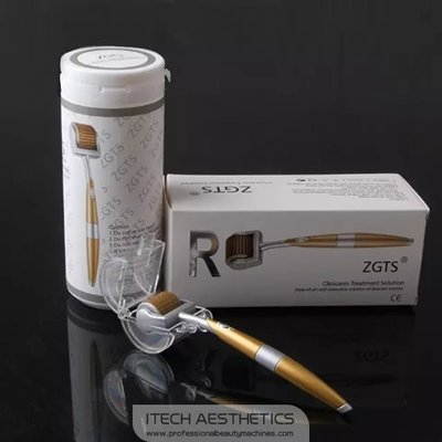ZGTS Seamless Titanium Microneedle Derma Roller 192 Needle For Face Scars