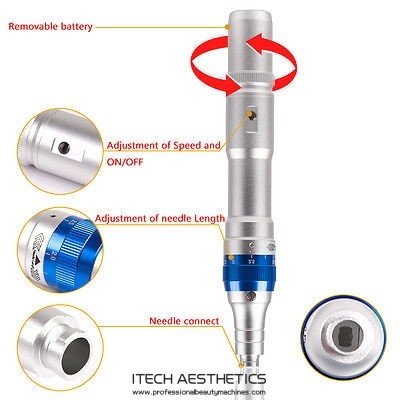 Automatic Mirco Needle Derma Pen Stamp For Acne Scar Removal 12 Needles