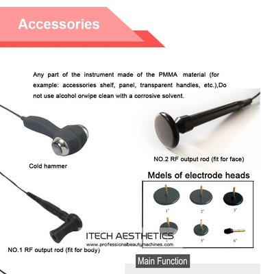 Electronic Wave Monopolar Radio Frequency Machine For Face Lifting / Wrinkle Removal