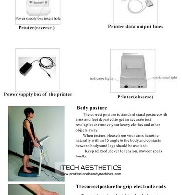 Touch Screen Body Composition Analyzer Machine For Fat And Muscle Analysis