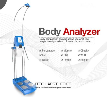 8 Point Contact Electrode BIA Body Composition Analyzer , Body Fat Analyzer Machine