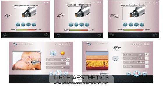 Microneedle Fractional RF System , Thermagic Machine With 8 Inch Touch Screen