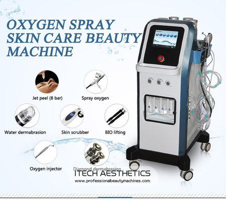 High Pressure Oxygen Jet Peel Machine , Skin Care Hydro Facial Dermabrasion