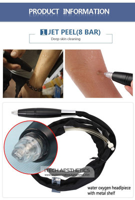 High Pressure Oxygen Jet Peel Machine , Skin Care Hydro Facial Dermabrasion