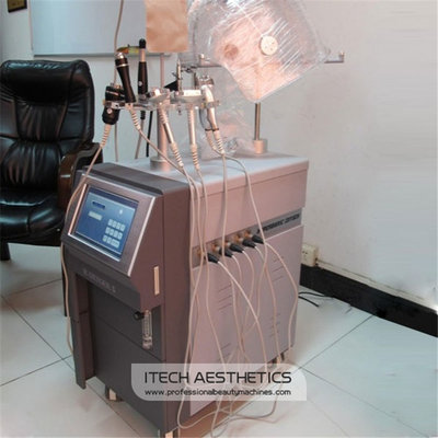 9 In 1 Vertical Hyperbaric Oxygen Facial Machine , Jet Peel Facial Treatment Machine