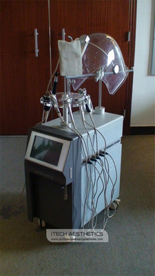 9 In 1 Vertical Hyperbaric Oxygen Facial Machine , Jet Peel Facial Treatment Machine