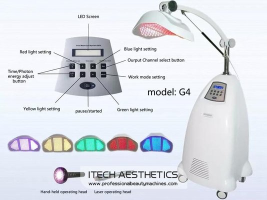 Professional PDT LED Light Therapy Machine , 7 Colors Facial Light Therapy Devices
