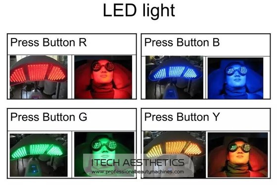 Professional PDT LED Light Therapy Machine , 7 Colors Facial Light Therapy Devices