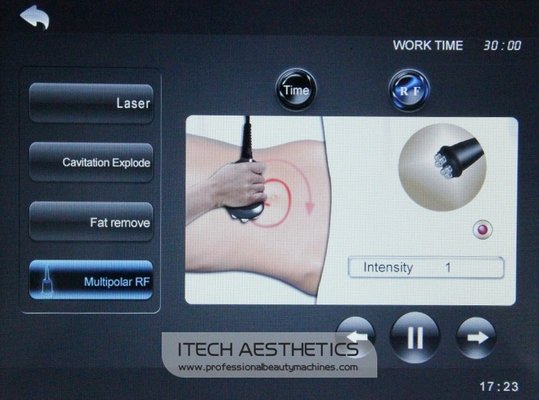 40KHz Cavitation 6 Polar RF Vacuum Lipo Laser Slimming Instrument Non Surgical