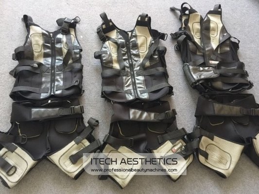 Black Electric Pulse Muscle Stimulator Body Shaping Ems Fitting Fitness Suit