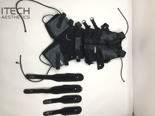 Black Electric Pulse Muscle Stimulator Body Shaping EMS Fitting Fitness Suit