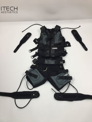 Black Electric Pulse Muscle Stimulator Body Shaping EMS Fitting Fitness Suit
