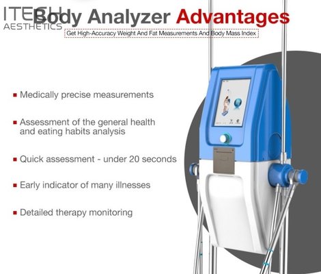 8 Point Contact Electrode BIA Body Composition Analyzer / Body Fat Analysis