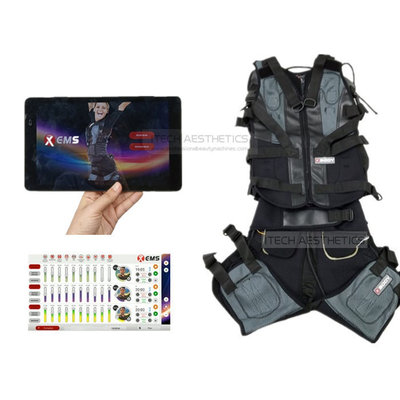 Wireless xbody ems training suit electric stimulation muscle for 12 people