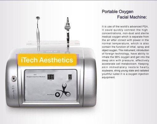 2 In 1 Portable Oxygen Facial Machine Salon Use Jet Peel Beauty Machine 99% Pure Oxygen For Acne Removal