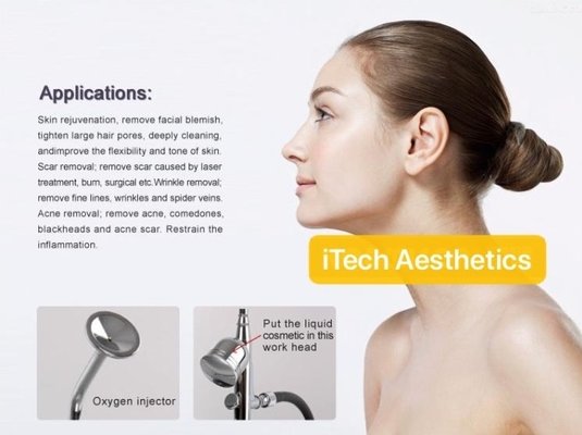2 In 1 Portable Oxygen Facial Machine Salon Use Jet Peel Beauty Machine 99% Pure Oxygen For Acne Removal