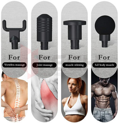 wholesale massage gun with 4  size work heads massage whole body muscle pain relief massage relax for sport injury
