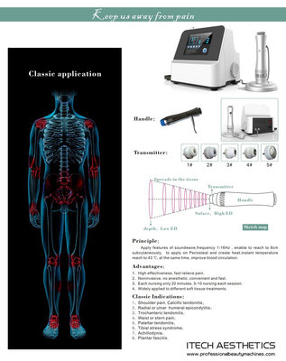 Extracorporeal Shock Wave Therapy Machine Non Invasive High Effectiveness