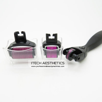 Titanium / Stainless Steel 3 In 1 Derma Roller with 180 / 600 / 1200 Micro Needle