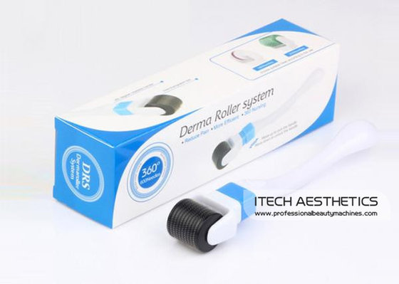 360 Degree Rotate Titanium Microneedle Derma Roller Skin Care With 600 Needles