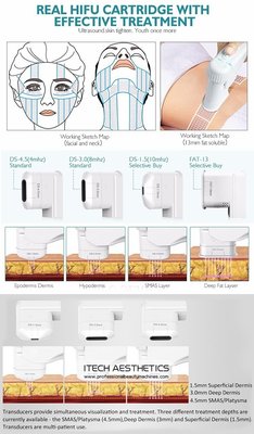 Professional HIFU Beauty Machine For Face Lift / Wrinkle Removal / Skin Tightening