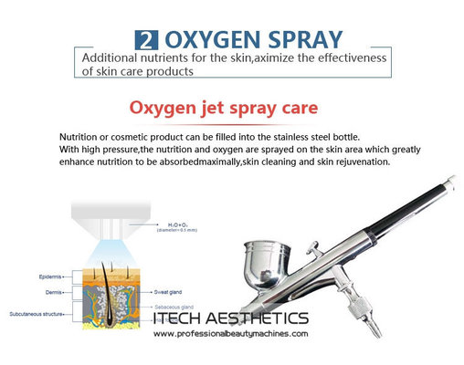High Pressure Oxygen Jet Peel Machine , Skin Care Hydro Facial Dermabrasion