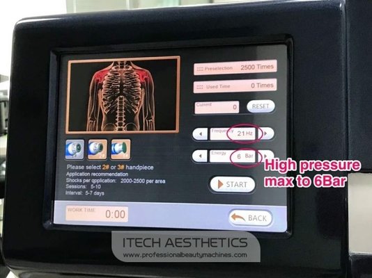 Ballistic Pneumatic Shockwave Therapy Machine , Shock Treatment For Back Pain