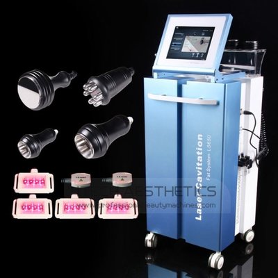 Vertical Lipo Laser Slimming Machine , Laser Vacuum Cavitation Weight Loss Beauty Machine
