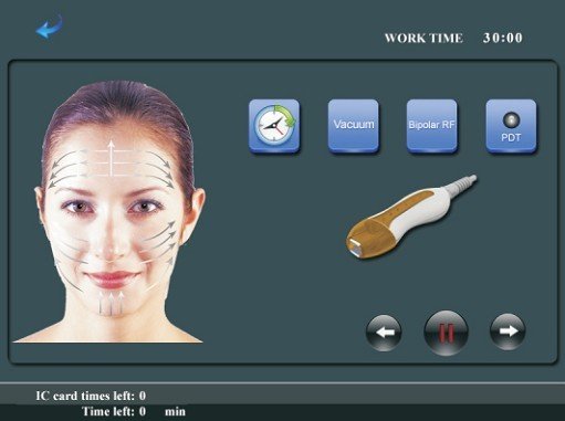 RU+7 RF Vacuum Photon Slimming Beauty facial Machine for eyes and body slimming treatment