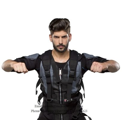 Black Electric Pulse Muscle Stimulator Body Shaping EMS Fitting Fitness Suit
