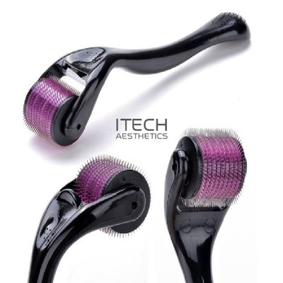 540 Needle Titanium Microneedle Derma Roller Micro Skin Therapy Golden 0.5mm-2.5mm