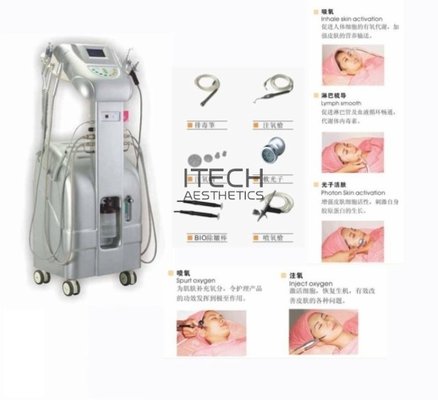 Anti - Wrinkle Vacuum Inject Spurt Oxygen Facial Machine G228A White Color