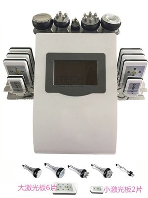 6 In 1 Lipo Laser + Cavitation + RF + Vacuum / RF Cavitation Vacuum Lipolaser Slimming Machine