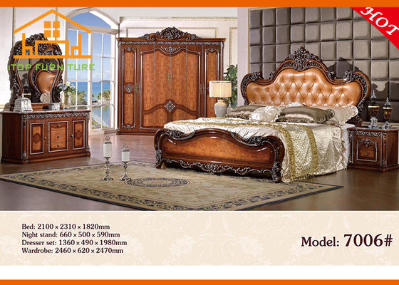 white and gold high-class royal luxury russian antique wooden mirrored bedroom furniture for sale space saving china