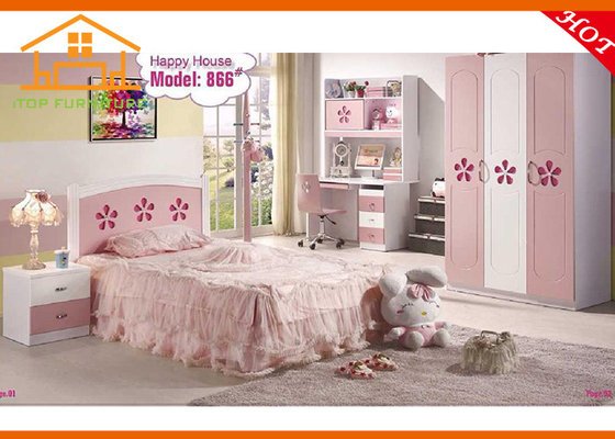 Cozy Luxury royal Good price children bed sets Colourful New style Popular kids bedroom set
