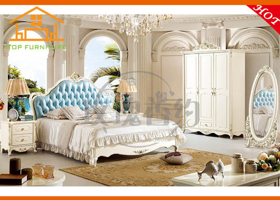 White color Hot selling wood antique Cheap price wholesale foldable Vintage french style Solid wood bedroom furniture