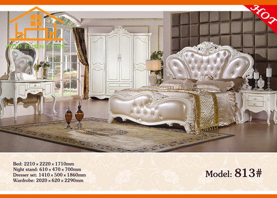 royal luxury arabic style beautiful solid teak wood bedroom furniture sets space saving round simple double bed