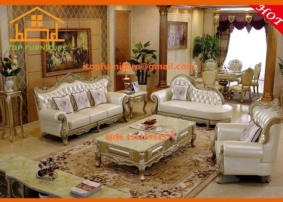 Villa antique Simple wooden luxury new model wooden sofa sets designs