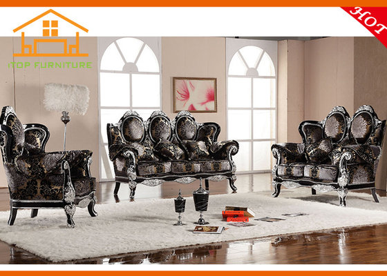 New latest 2016 antique luxury classic royal retro Villa wooden leather golden sofa sets designs