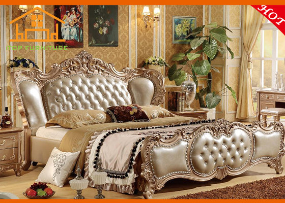 American style Wood home furniture fancy bedroom furniture set