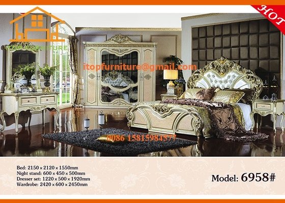 new Import antique luxury italian european bedroom furniture set