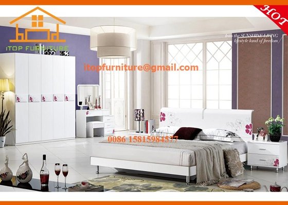 2016 high gloss cheap wholesale simple mdf modern home bedroom furniture sets designs