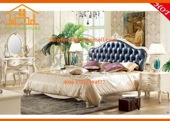 American style cheap Modular oriental wooden leather bedroom furniture at low price