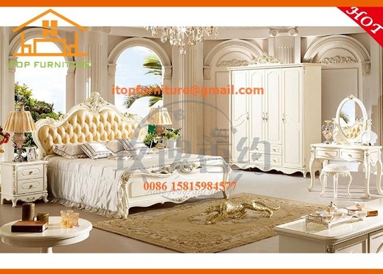 American style cheap Modular oriental wooden leather bedroom furniture at low price