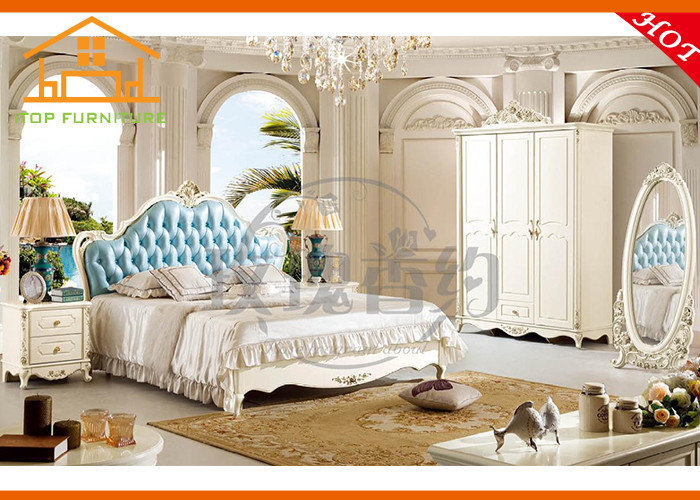 antique Adult double bed style cheap king size Home residential interior design double bed design bedroom furniture set